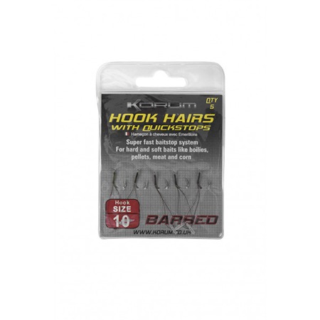 Korum Barbed Hook Hairs With Quickstops - Southside Angling